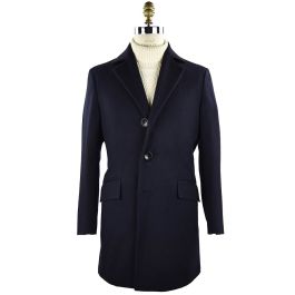 KITON Blue Cashmere Overcoat | IsuiT