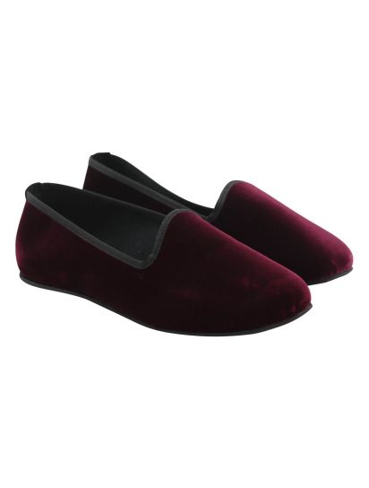 Fefè Bordeaux Cotton Slippers | IsuiT