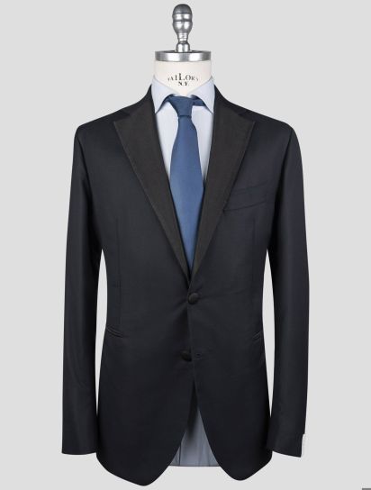 Luigi Borrelli Black Virgin Wool Smoking Suit | IsuiT