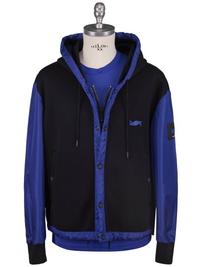 Kiton Knt Black Blue Modal Coat | IsuiT