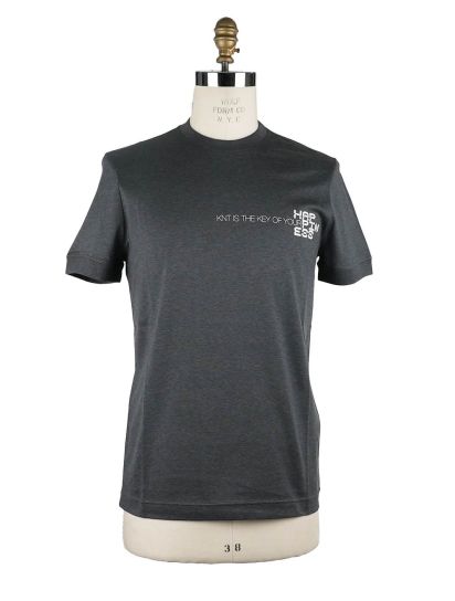 KNT Kiton Dark Gray Cotton T-Shirt | IsuiT