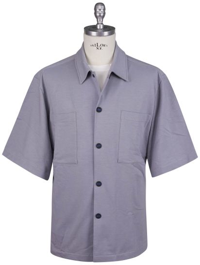Kiton Knt Gray Cotton Ea Shirt | IsuiT