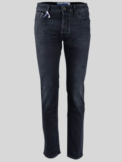 Jacob Cohen Black Cotton Modal Els Ea Jeans | IsuiT