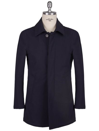 Kiton Knt Blue Fleece Wool PA EA Overcoat | IsuiT