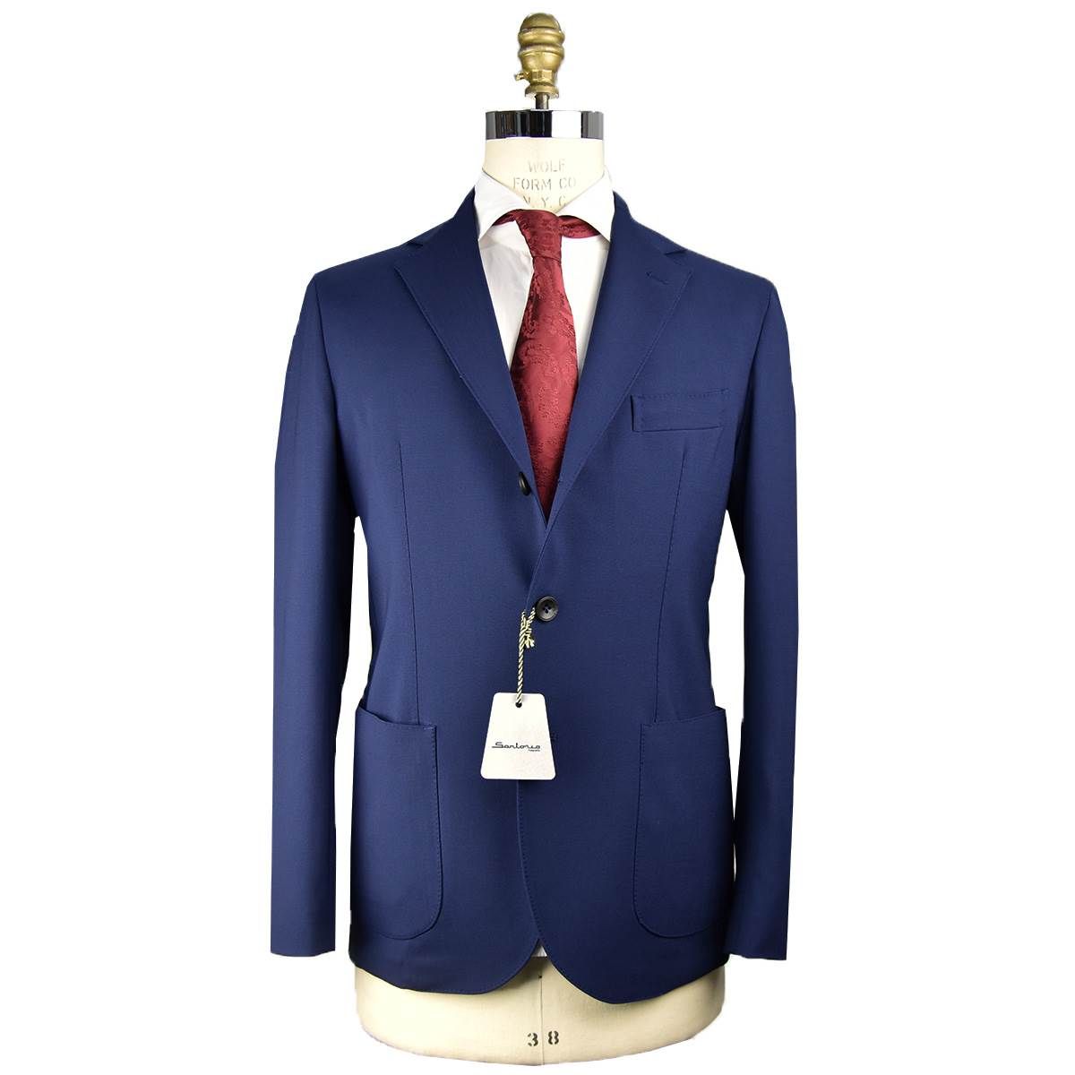 Sartorio Napoli Blue Virgin Wool Mohair Ea blazer | IsuiT Sartorio Napoli Blue Virgin Wool Mohair Ea blazer | IsuiT